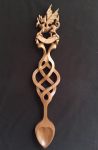 Welsh lovespoon WEW Dragon and Knot - The Lovespoon Gallery