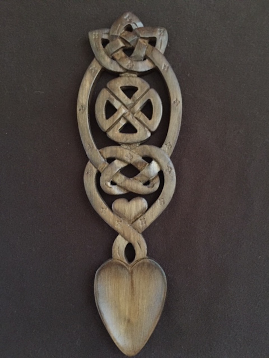 Welsh lovespoon JD Eternal Knot - The Lovespoon Gallery